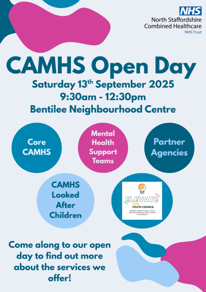 Child and Adolescent Mental Health Service (CAMHS) Open Day | Saturday ...